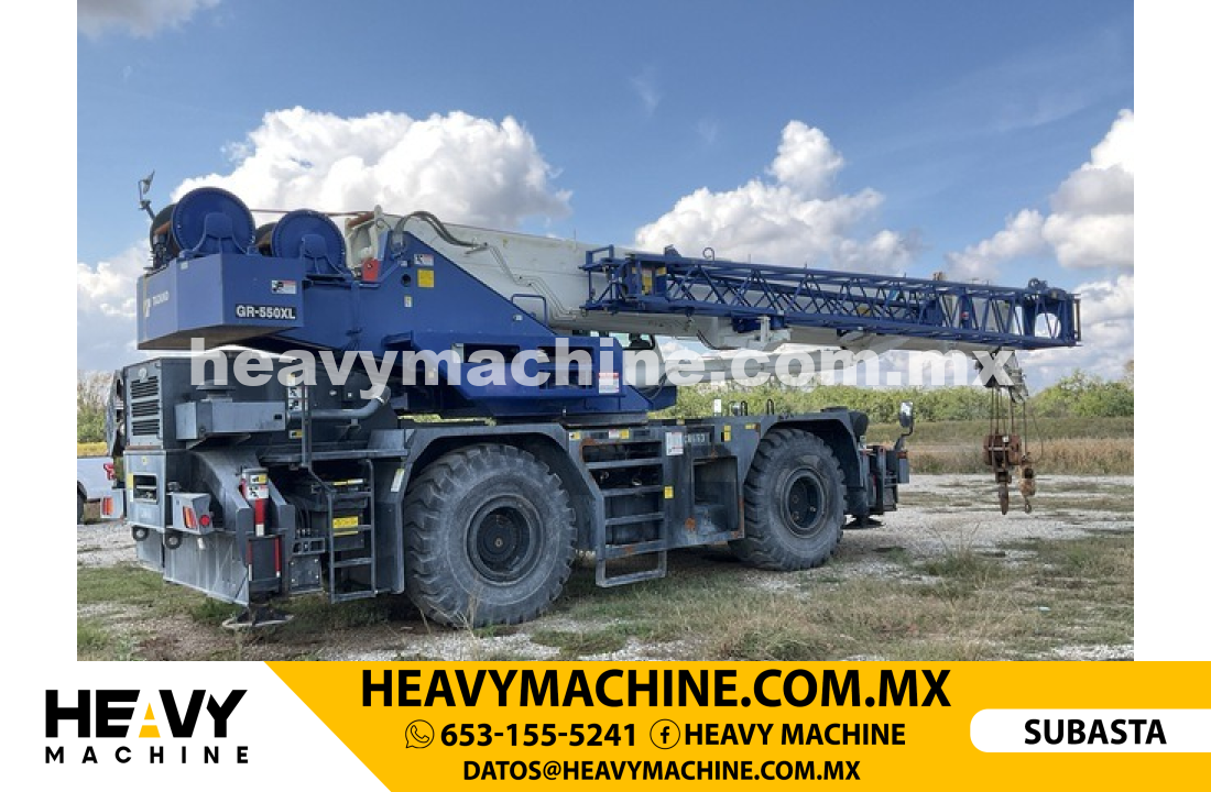 Grúa RT 2017 Tadano GR-550XL en venta