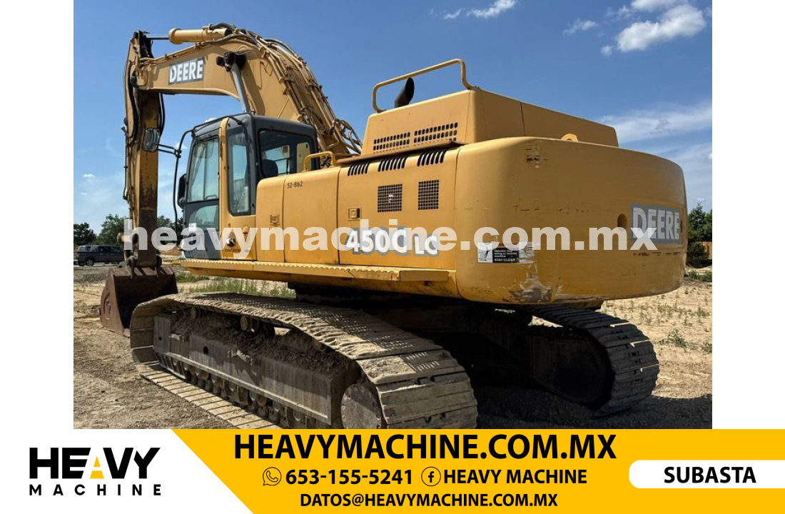 Maquinaria Pesada Excavadora 2004 John Deere 450C LC